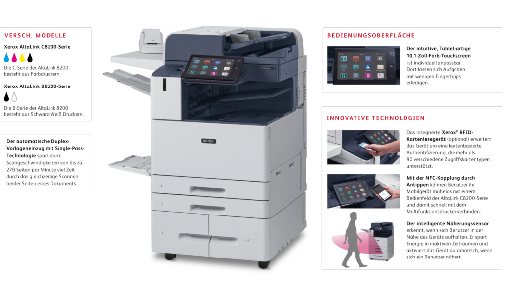 Xerox integriert KI-Technologie in den Büroalltag - AltaLink 8200 Serie